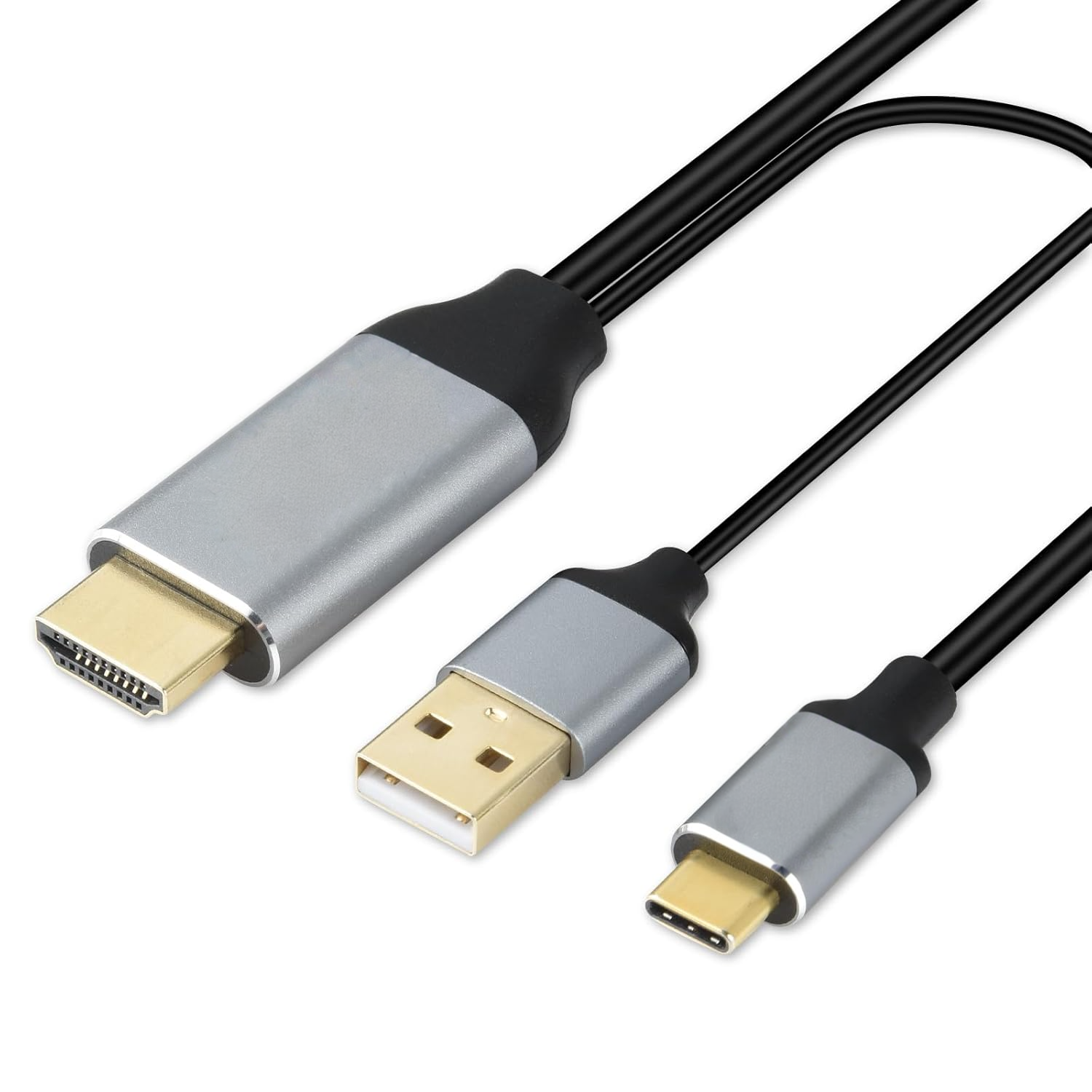 HDMI to Type-C Male 4K@60Hz with USB Power Supply – CORNMI